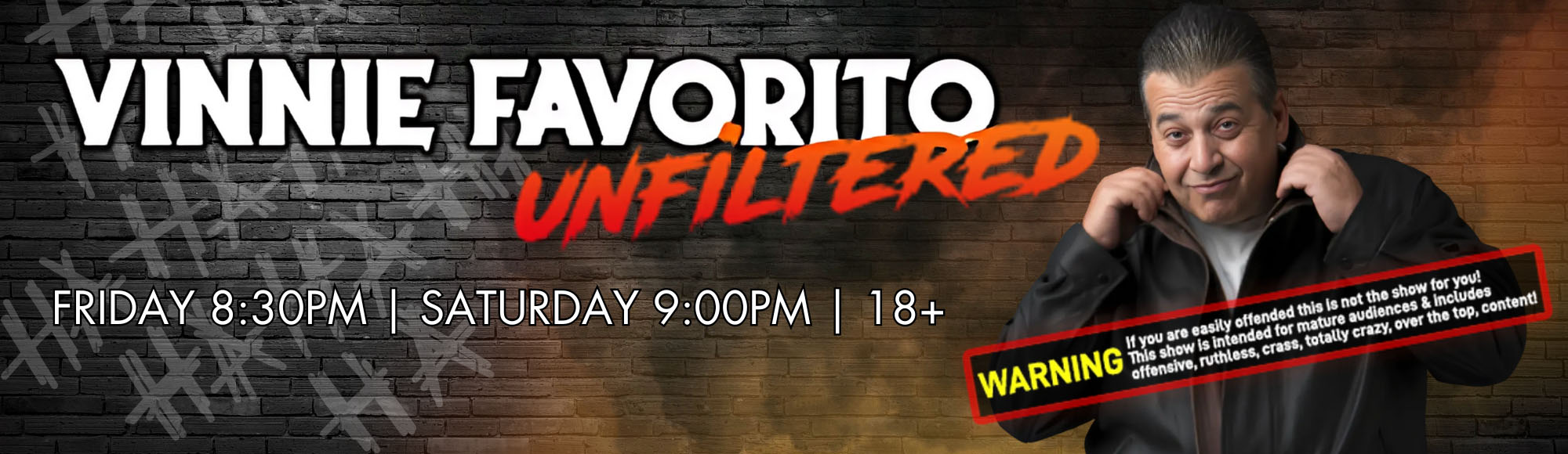 Vinnie Favorito Unfiltered Show Las Vegas: Tickets & Reviews | Vegas.com